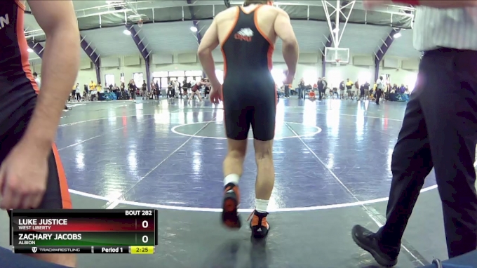 197 lbs Cons. Semi - Zachary Jacobs, Albion vs Luke Justice, West Liberty