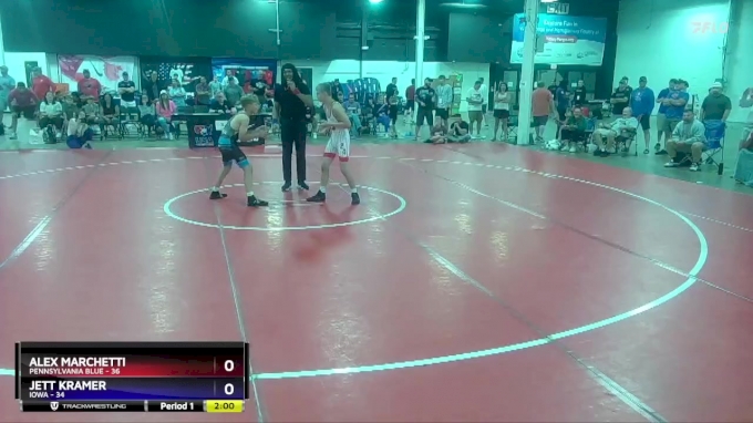 102 lbs Round 3 (8 Team) - Alex Marchetti, Pennsylvania Blue vs Jett ...