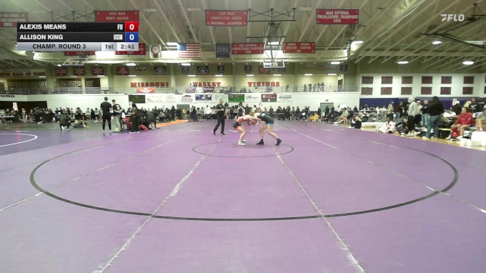 145 lbs Champ. Round 3 - Allison King, University Of Saint Mary vs ...