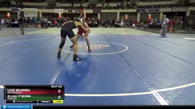 195 Elite Varsity Champ. Round 1 - Elijah O`quinn, Davidson vs Luke ...