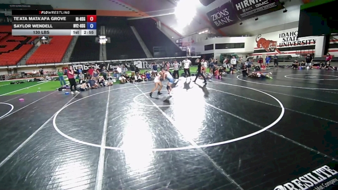 135 lbs Te'ata Mata'afa Grove, Hawaii HS Girls vs Saylor Wendell ...