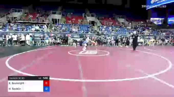 106 lbs Consi Of 32 #2 - Emma Bauknight, Florida vs Hannah Rocklin ...