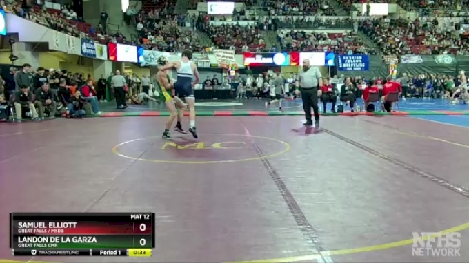 AA - 132 lbs Cons. Round 3 - Samuel Elliott, Great Falls / MSDB vs ...