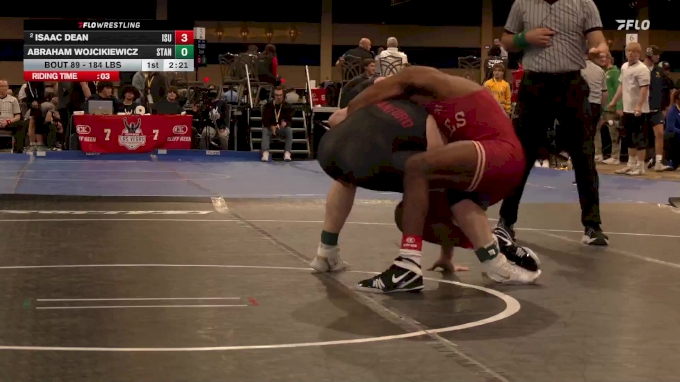 184 lbs Rd Of 32 - Isaac Dean, Iowa State vs Abraham Wojcikiewicz, Stanford