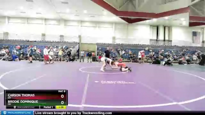 152 lbs Champ. Round 2 - Carson Thomas, OH vs Brodie Dominique, OH