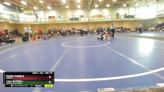 108-119 lbs Round 1 - Paige Marble, ODESSA vs Cali Russell, WENTZVILLE ...