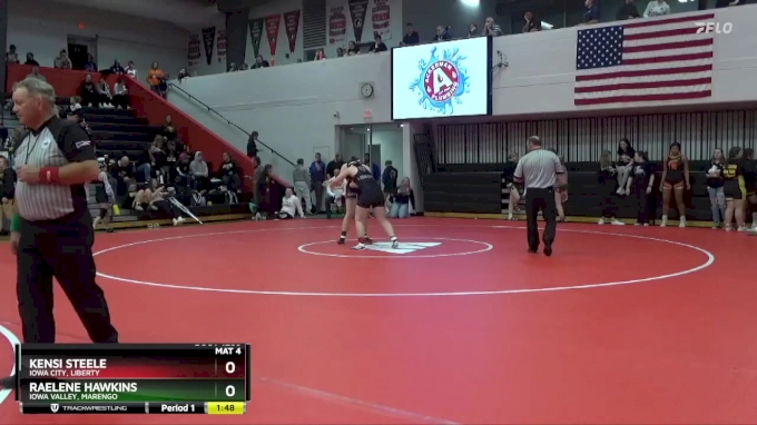 170 lbs Cons. Semi - Raelene Hawkins, Iowa Valley, Marengo vs Kensi ...