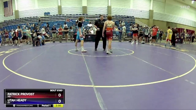 132 lbs Champ. Round 2 - Patrick Provost, MO vs Utah Heady, KY