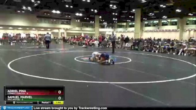 120 lbs Round 2 (10 Team) - Adriel Pina, Cowboy Forever vs Samuel ...