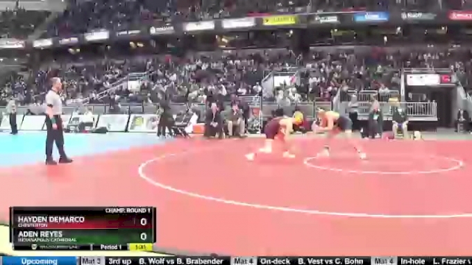 120 lbs Champ. Round 1 - Hayden DeMarco, Chesterton vs Aden Reyes ...