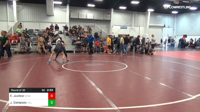 Round Of 32 - Eli Justice, Newark vs Jake Dempsey, Hilltopper Wrestling ...