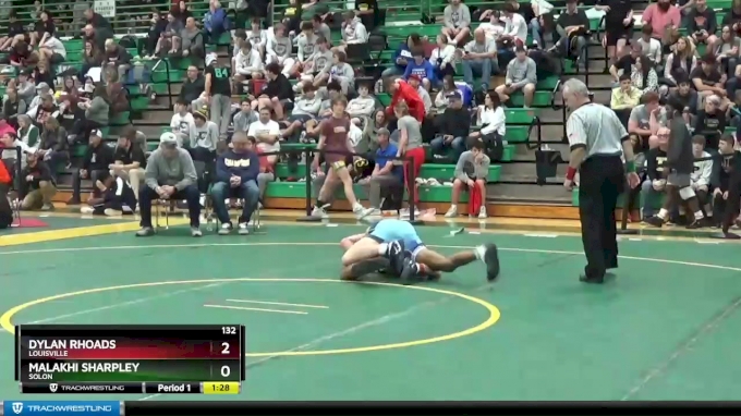 132 lbs Champ. Round 3 - Dylan Rhoads, LOUISVILLE vs Malakhi Sharpley ...