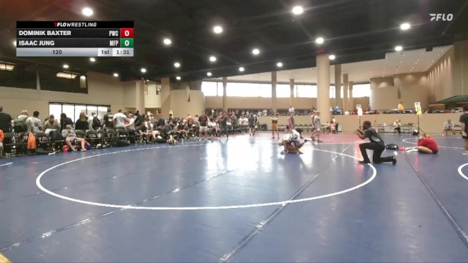 120 lbs 2nd Wrestleback (32 Team) - Dominik Baxter, PWC vs Isaac Jung ...