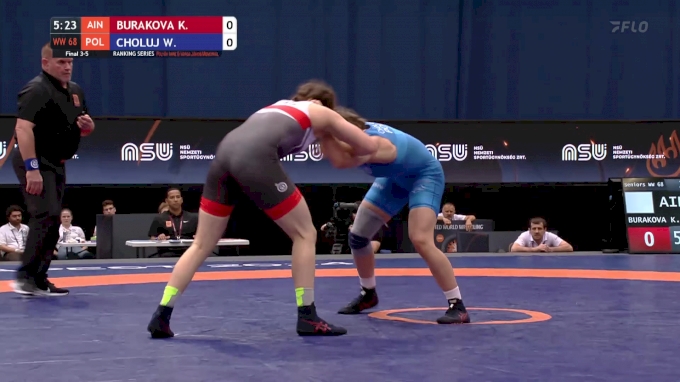 68 kg Bronze - Wiktoria Choluj, POL vs Kseniia Burakova, AIN