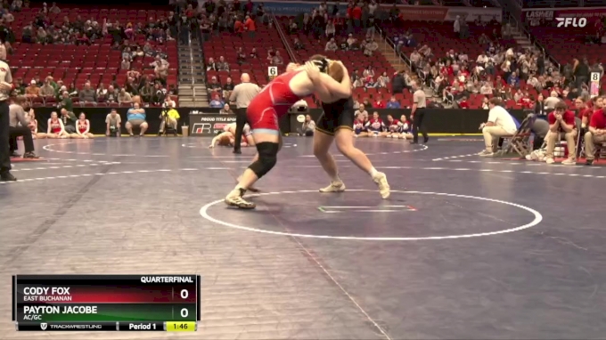 1A-285 lbs Quarterfinal - Payton Jacobe, AC/GC vs Cody Fox, East Buchanan