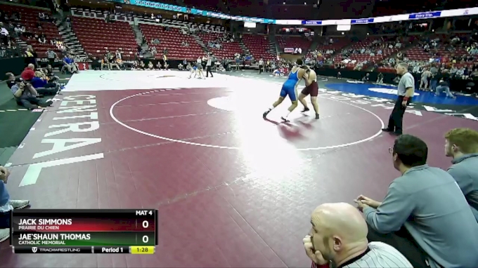 D2-285 lbs Champ. Round 1 - Jack Simmons, Prairie Du Chien vs Jae`Shaun ...
