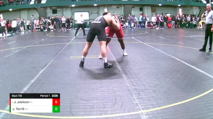 285 lbs Quarterfinal - Jacobi Jackson, Northern Illinois vs Josh ...