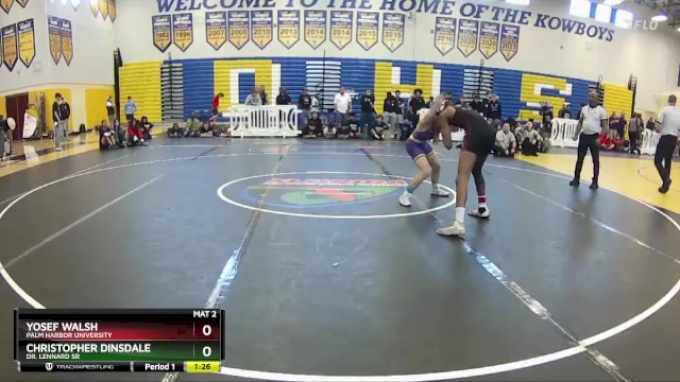 126 lbs Semifinal - Yosef Walsh, Palm Harbor University vs Christopher ...