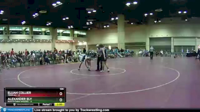 106 lbs Round 5 (8 Team) - Alexander Ely, Rootstown Raiders vs Elijah ...