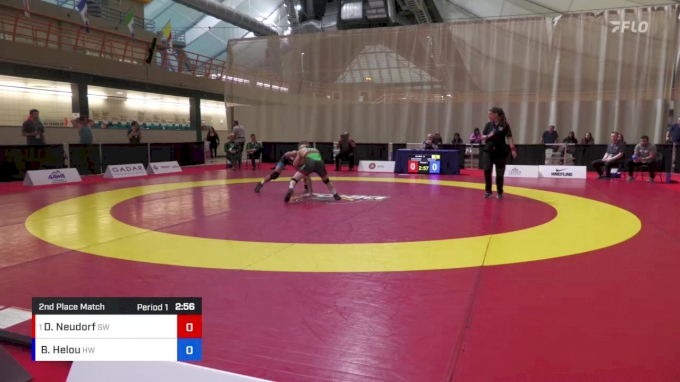 61 kg 2nd Place Match - Donovan Neudorf, Saskatoon WC vs Blayne Helou ...
