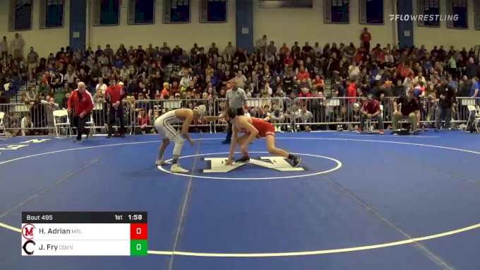 120 lbs Semifinal - Hunter Adrian, Melrose vs Joziah Fry, Coventry