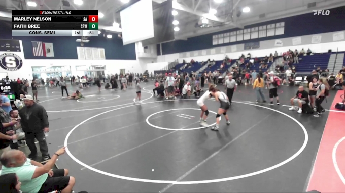 135 lbs Cons. Semi - Faith Bree, Seaside Wrestling vs Marley Nelson ...