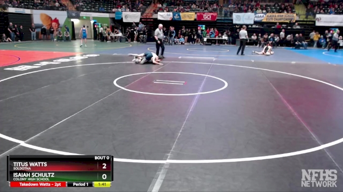 119 lbs Champ. Round 1 - Titus Watts, Soldotna vs Isaiah Schultz ...