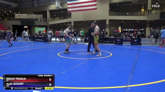 190 lbs Cons. Round 2 - Giulio Traglia, KS vs Alex Bogart, MO