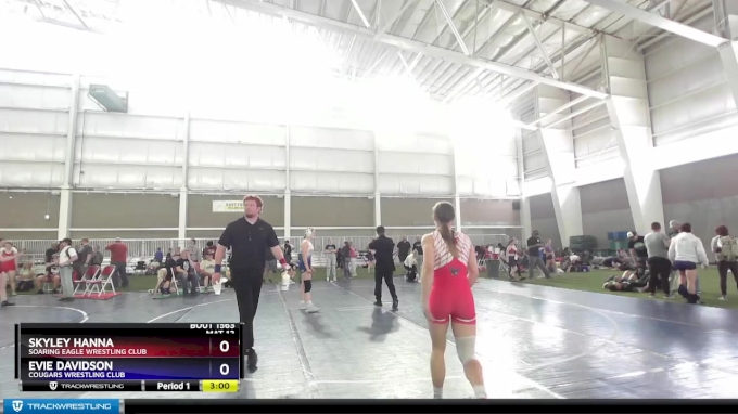 130 lbs Semifinal - Skyley Hanna, Soaring Eagle Wrestling Club vs Evie Davidson, Cougars ...