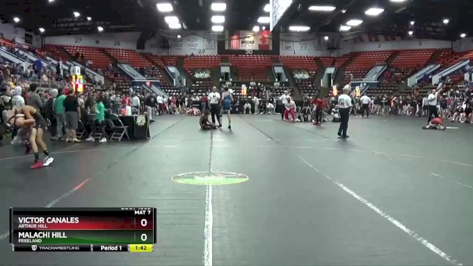 112 lbs Champ. Round 1 - Victor Canales, Arthur Hill vs Malachi Hill ...