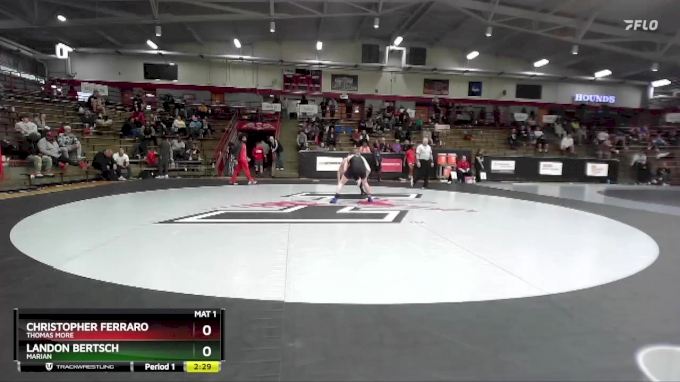 133 lbs Champ. Round 2 - Christopher Ferraro, Thomas More vs Landon ...