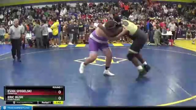 285 lbs Round 1 - Evan Smigelski, Swanton vs Eric Bush, Perrysburg