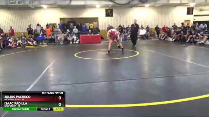 130 lbs Placement Matches (8 Team) - Julius Pacheco, Michigan Blue vs ...