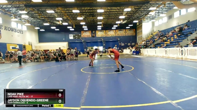 138 lbs Round 2 (8 Team) - Jaydon Oquendo-Greene, Team Barracuda vs ...