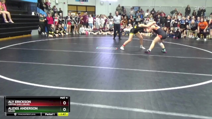 140 lbs Champ. Round 1 - Aly Erickson, Vinton-Shellsburg vs Alexis ...