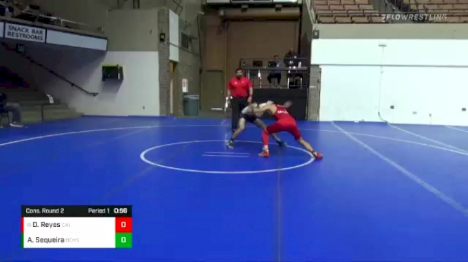 120 lbs Cons. Round 2 - Dylan Reyes, California vs Andrew Sequeira ...