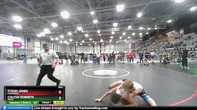 105 lbs 1st Place Match - Colton Roberts, INWTC vs Tyson Jones, California