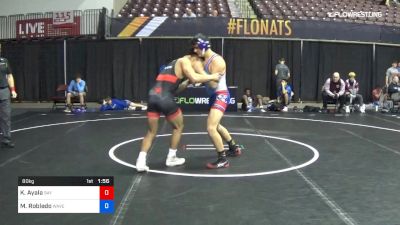 80 kg Consi Of 8 #1 - Keon Ayala, Bay Shore Wrestling Club vs Mario ...
