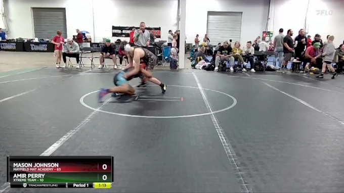 130 lbs Round 1 (8 Team) - Mason Johnson, Mayfield Mat Academy vs Amir ...