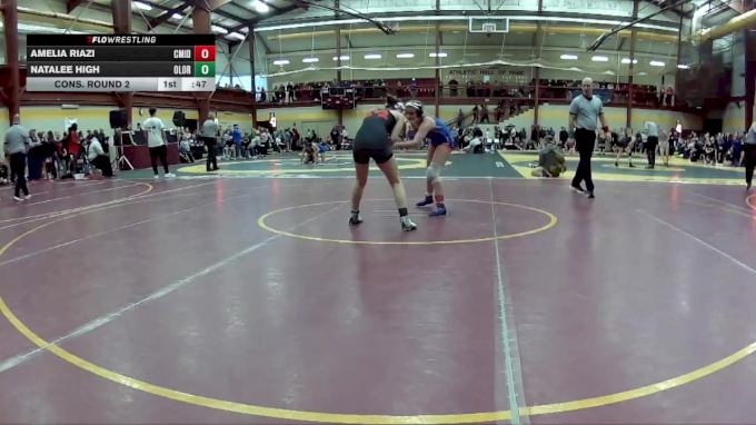 115 lbs Cons. Round 2 - Amelia Riazi, Cabell Midland HS vs Natalee High ...