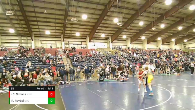 95 lbs Cons. Round 5 - Connor Simons, Sons Of Atlas vs Rowdy Roybal ...