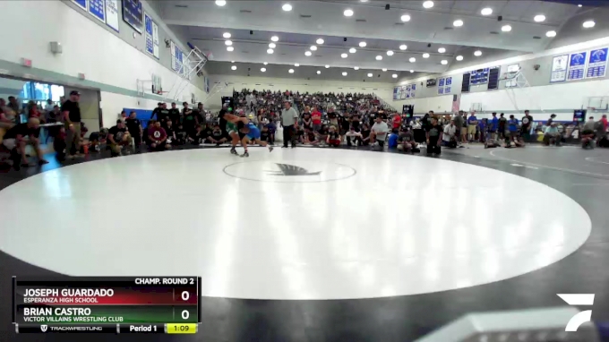 132 lbs Champ. Round 2 - Brian Castro, Victor Villains Wrestling Club ...