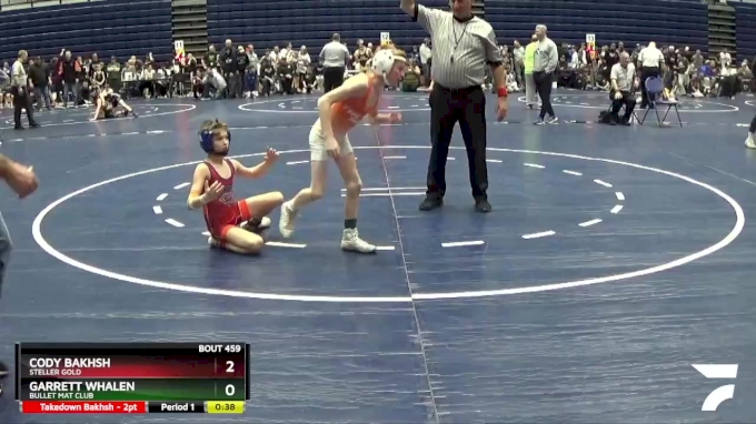 70 lbs Cons. Semi - Cody Bakhsh, Steller Gold vs Garrett Whalen, Bullet ...