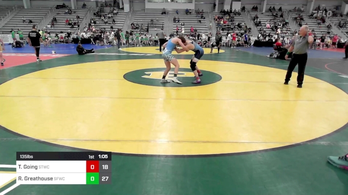 135 lbs Rr Rnd 2 - Tyler Going, Shore Thing Beach vs Riley Greathouse ...