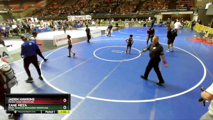 70 lbs Champ. Round 2 - Zane Meza, RBWC (Rancho Bernardo Wrestling Club ...