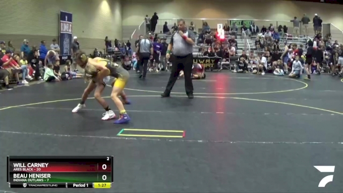 101 lbs Quarterfinals (8 Team) - Will Carney, Ares Black vs Beau ...