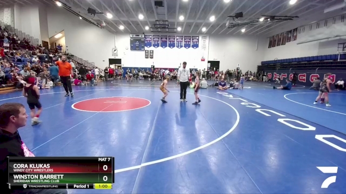58 lbs Round 1 - Cora Klukas, Windy City Wrestlers vs Winston Barrett ...