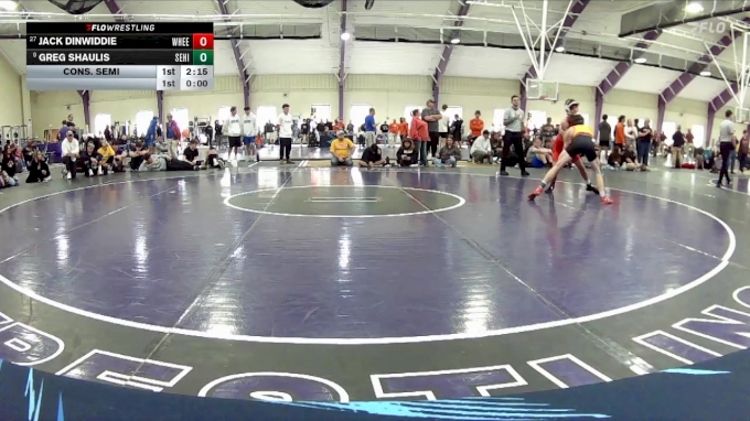 141 lbs Cons. Semi - Greg Shaulis, Seton Hill vs Jack Dinwiddie ...