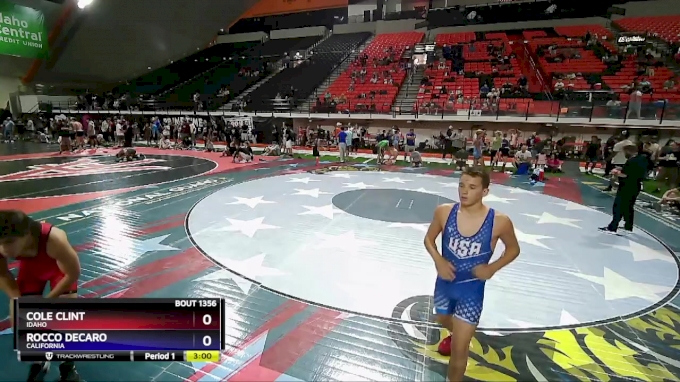 132 lbs Cons. Round 3 - Cole Clint, Idaho vs Rocco DeCaro, California