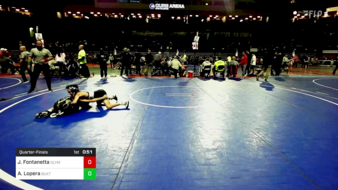 80 lbs Quarterfinal - Joseph Fontanetta, Olympic vs Anthony Lopera ...